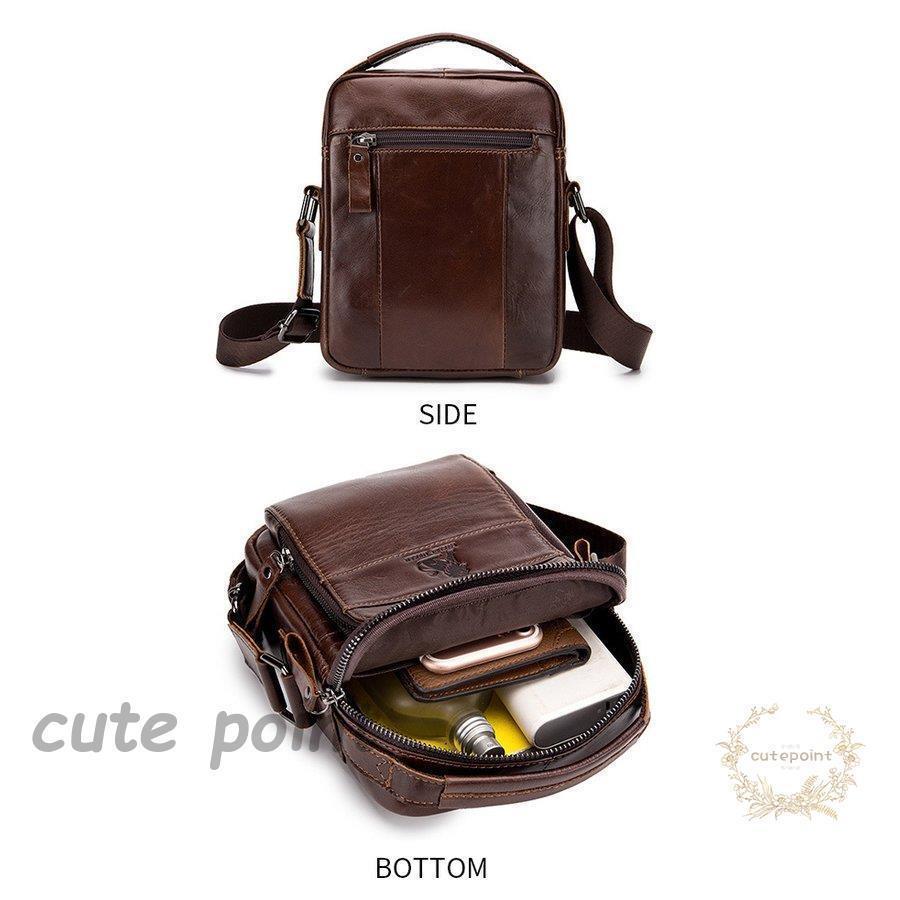 ショルダーバッグ 本革バッグ レトロ風 縦型 メンズ ビジネスバッグ 本革レザー 斜め掛け 通学 通勤 旅行 耐摩設計 紳士 牛革 ブラウン 3way 大容量 : ノーマルショップ - 通販 ...