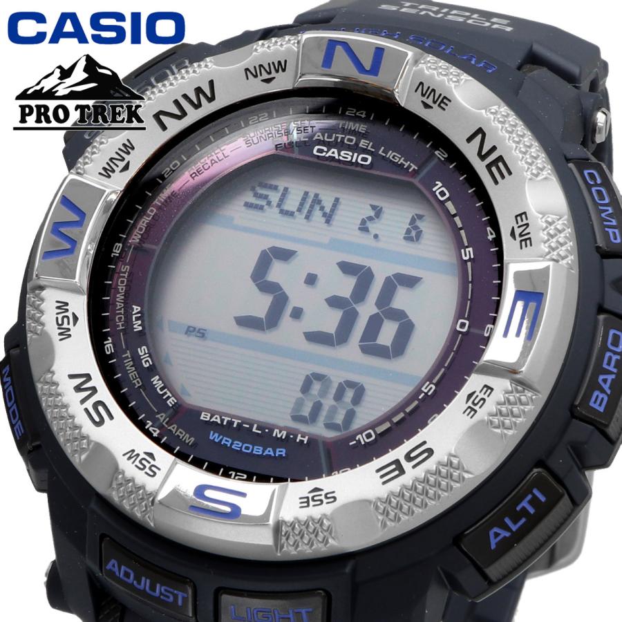 送料無料 新品 腕時計 CASIO カシオ PROTREK プロトレック 海外モデル タフソーラー トリプルセンサー メンズ PRG-260 ...