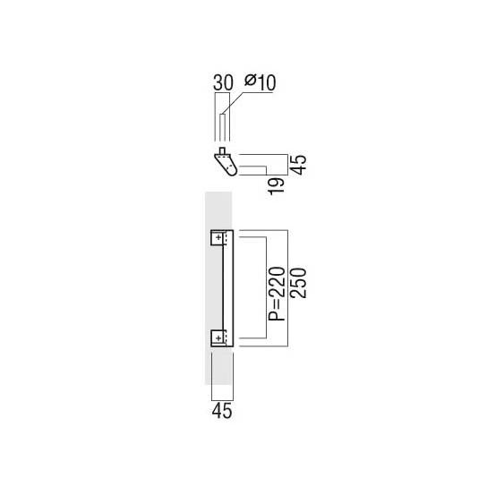 ユニオン（UNION） 在庫確認可 直送 T760-01-001 建築用金物 アーキズム ドアハンドル 押し棒 ステンレス ミラー 1セット ...