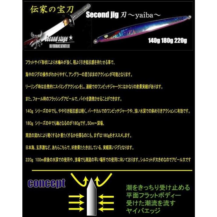 SecondStage 刃 140g/セカンドステージ ヤイバ :SecondStageYaiba140-002:NorthCastヤフー店 - 通販 - Yahoo!ショッピング