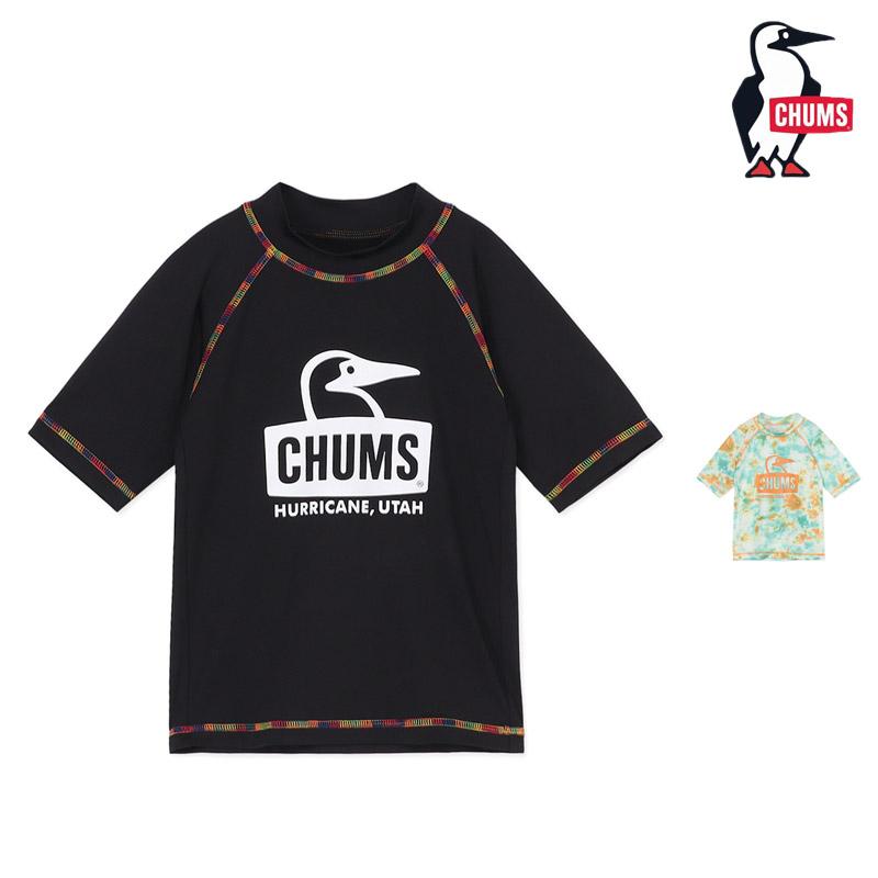 CHUMS 2025 春夏 新作 チャムス キッズ スプラッシュ ブービー フェイス Tシャツ KIDS SPLASH BOOBY FACE T-SHIRT トップス ラッシュガード CH21 ...