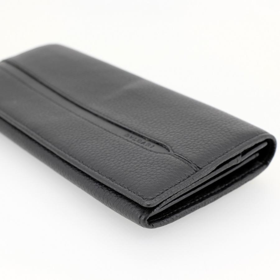 オクト 【美品】BVLGARI ブルガリ 長財布（小銭入れあり） チェーン付（取り外し可能） 36970 本革 レザー 黒 : ノースプラザ ...