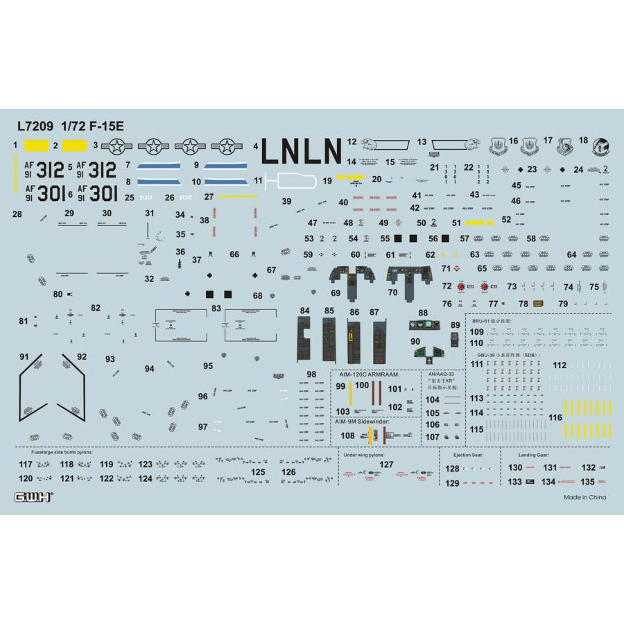 L7209 1/72 F-15E 空対地ウエポン装備 : 模型・ホビーのノースポート - 通販 - Yahoo!ショッピング