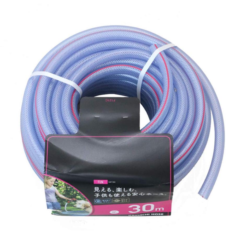 カクイチ 散水用ホース FUN クリアー＋ピンクライン 内径15mm 30M F121C 892584 : 2022yr12mt18daywq069ic07k6c25m7 : のすたる堂 ...