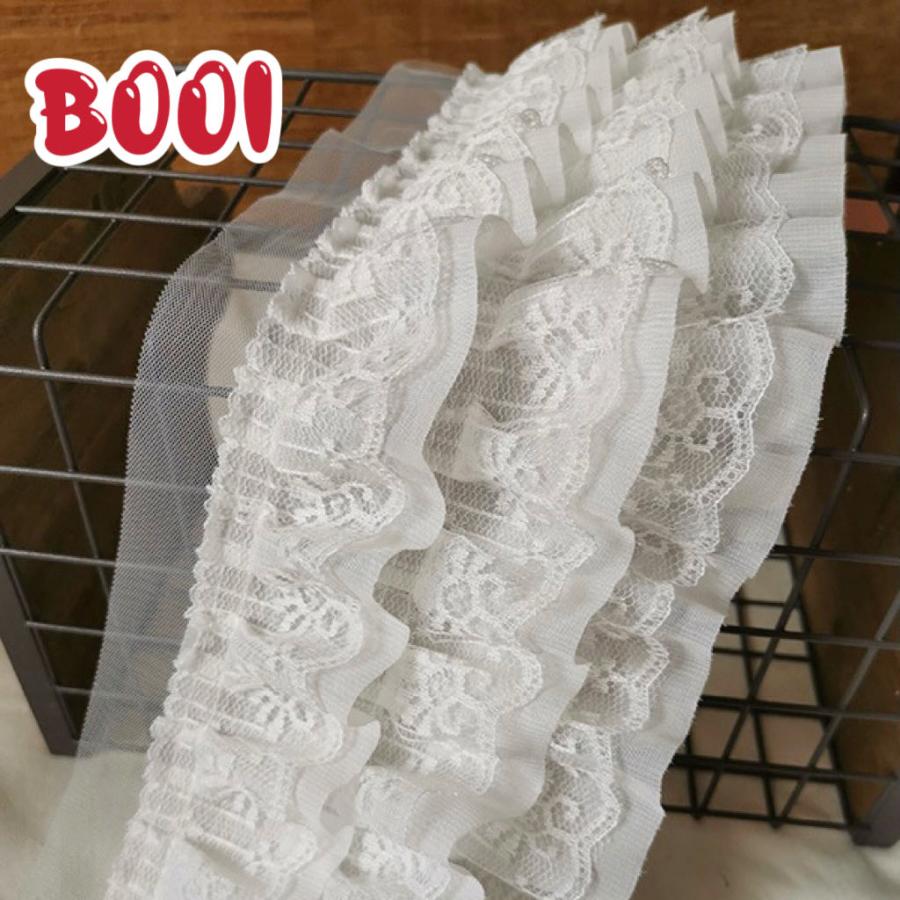 フリルレース B001&002 50cm単位 ホワイト 縁飾り ロリータ ハンドメイド パーツ : Not Two - 通販 - Yahoo!ショッピング