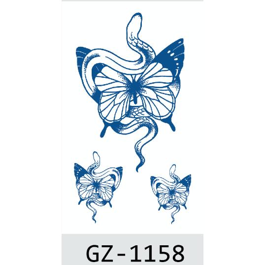 ジャグアタトゥーシール ヘナタトゥー GZ-1158 2週間消えないタトゥーシール フェイクタトゥー メイク コスプレ : Not Two ...