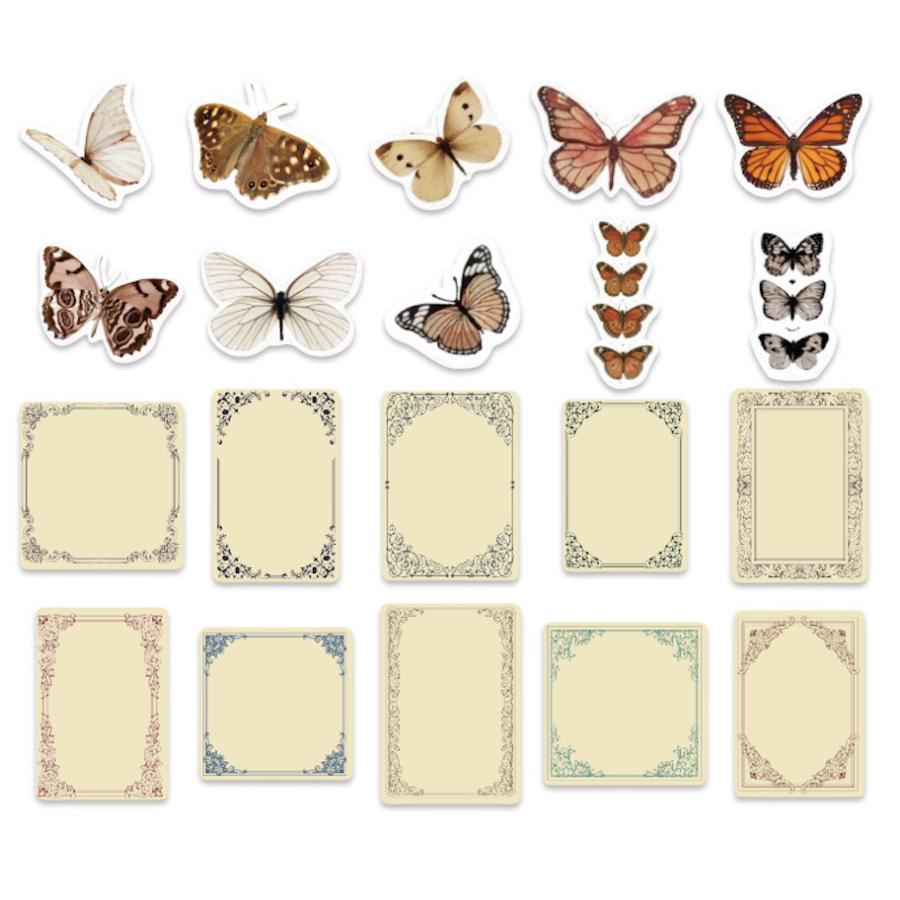 40枚 W02 フレークシール コラージュ ステッカー 素材 日記 手帳 封筒 便箋 メッセージカード ラッピング インスタ トレカデコ 和紙 : Not Two - 通販 - Yahoo ...