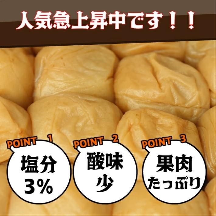 紀州南高梅 塩分3％ はちみつ漬 1.8Kg 600gx3 サイズ選べます 大粒 中粒 はちみつ 梅干し はちみつうめ はちみつ梅干 減塩 ご飯のお供 送料無料 中峰農園 蜂蜜 ...