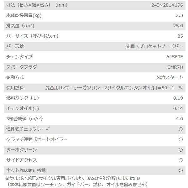 ヤマビコ 新ダイワ チェンソー E2125TS/250SPS4 チェーンソー ヤマビコ 新ダイワ チェンソー E2125TS/250SPS4 チェーンソー