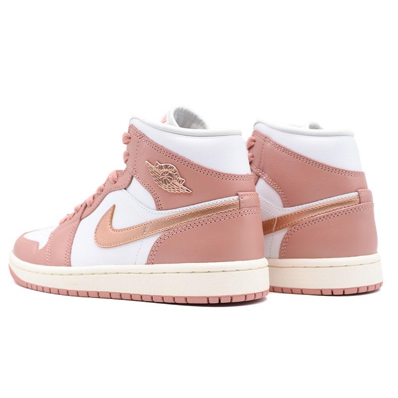 NIKE ナイキ WMNS AIR JORDAN 1 MID SE " RED STARDUST " エアジョーダン ミッド レッド ...
