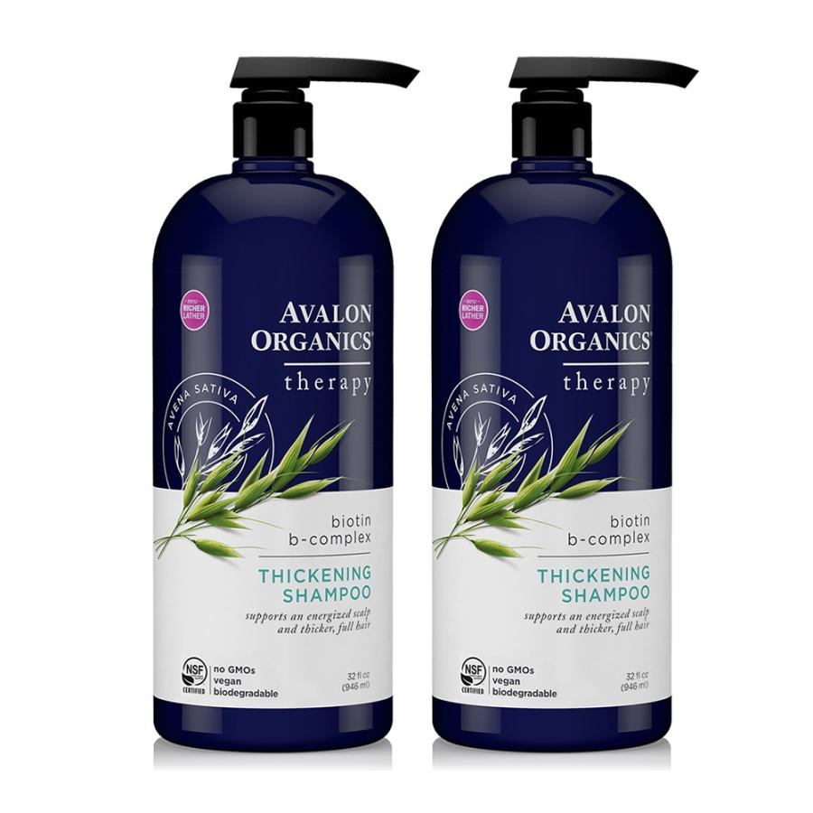 ビオチンB アバロンオーガニクス シャンプー 907g 2個セット【Avalon Organics】Thickening Shampoo Biotin B-Complex 32 fl oz ...