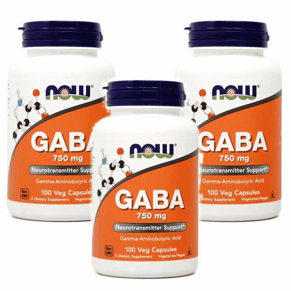 NOW Foods 3個セット ギャバ GABA 750mg 100粒 ベジカプセル ナウフーズ 【Now Foods】GABA 100 veggie caps : NOWFOODS.CO ...