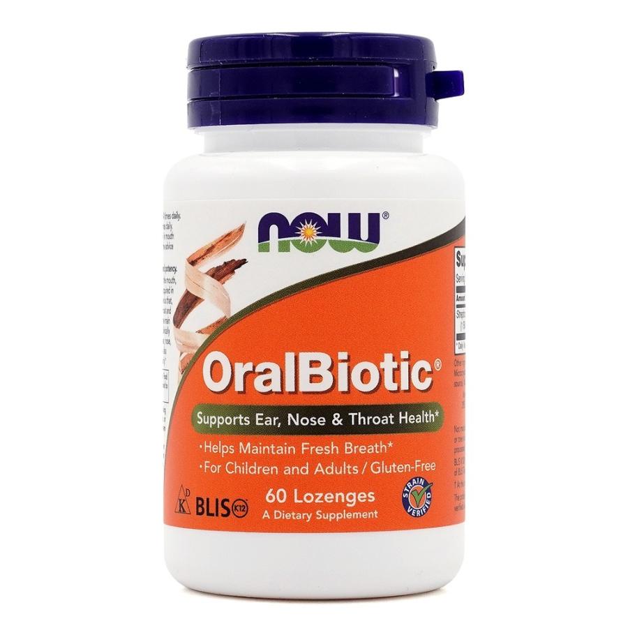 NOW Foods（ナウフーズ） オーラルバイオティック 60錠 Now Foods OralBiotic 60 Lozenges ...
