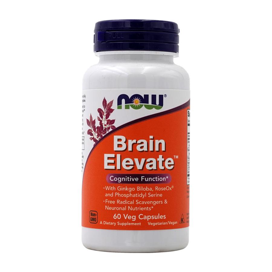 ブレインエレベイト 60ベジカプセル ナウフーズ Brain Elevate Cognitive Function, 60 Veg Capsules Now Foods : NOWFOODS ...