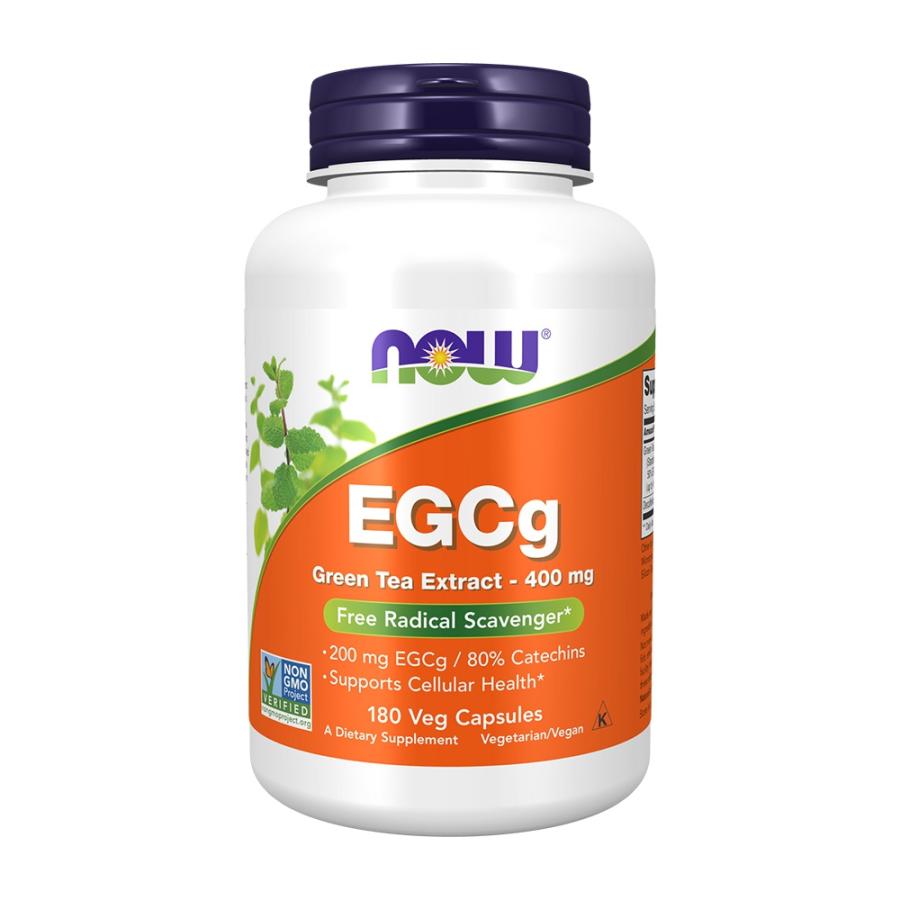 NOW Foods EGCg（エピガロカテキンガレート）グリーンティーエキス 400mg 180錠 ナウフーズ FOODS EGCg ...