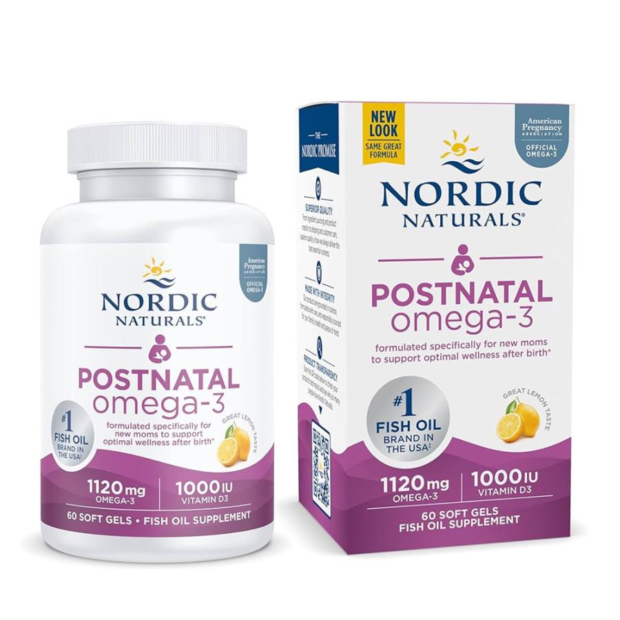 Nordic Naturalsポストネイタルオメガ-3 1120 mg EPA 586/DHA 456 + 1000 IUビタミンD3レモン味、60ソフトジェル : NOWFOODS.CO ...