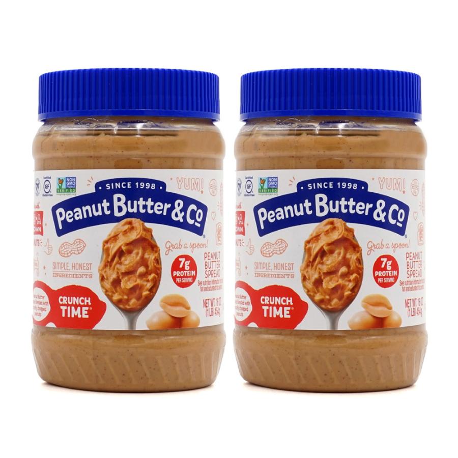 ピーナッツバター＆コー ピーナッツバター クランチ 454g 2個セット【Peanut Butter & Co】Peanut Spread Crunch Time 16 oz 2set ...
