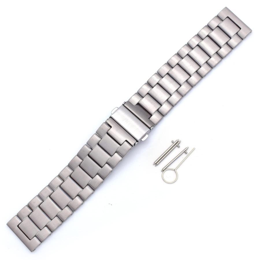 【並行輸入品】THEAGEチタンソリッド腕時計バンド メンズ レディース 純チタン腕時計ストラップ 18mm 20mm 22mm 24mm ...