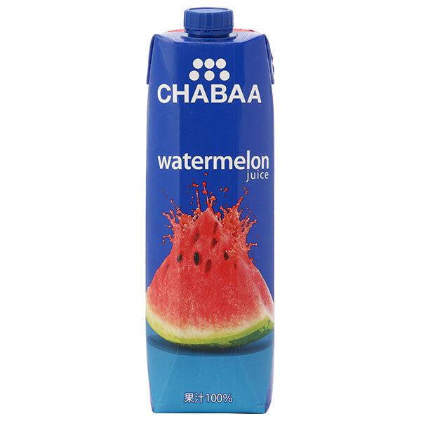 Haruna HARUNA(ハルナ) CHABAA(チャバ) 100%ジュース ウォーターメロン(プリズマ容器) 1L紙パック×12本入×(2ケース)｜ 送料無料 : のぞみマーケット ...