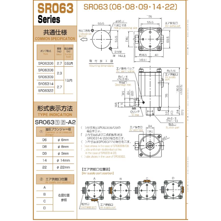 SR06309D-A2 エスアールエンジニアリング SRポンプ : NPSHOP魚松 - 通販 - Yahoo!ショッピング