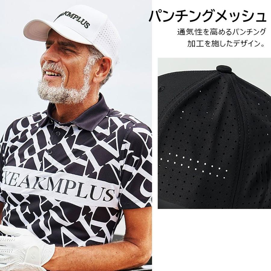 LUXE AKM PLUS サイドメッシュ キャップ メンズ レディース 帽子 ゴルフ帽子 ユニセックス 男女兼用 シンプル ワンポイント ブランド 深め おしゃれ LAZ-25002 ...