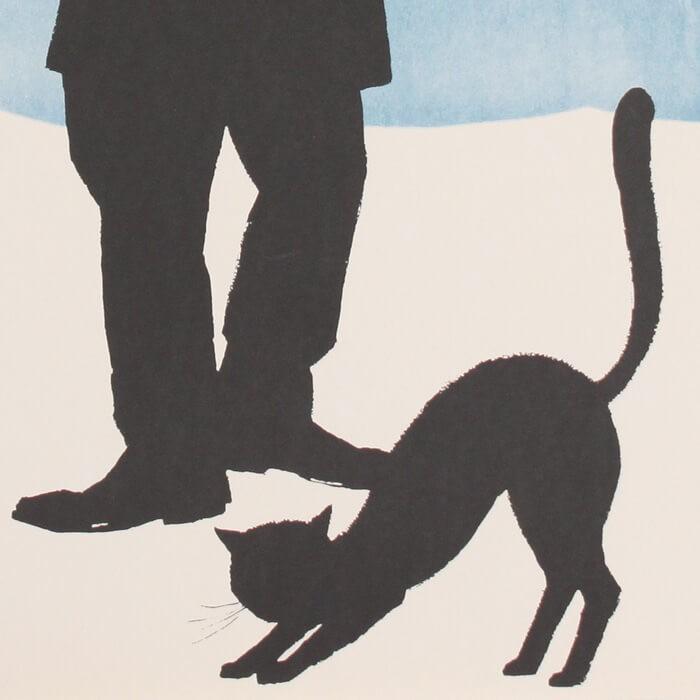 おしゃれな猫ポスター チャップリンと黒猫 インテリアアート リプリント :VRCP5:NUKO NUKO Yahoo!店 - 通販 - Yahoo!ショッピング