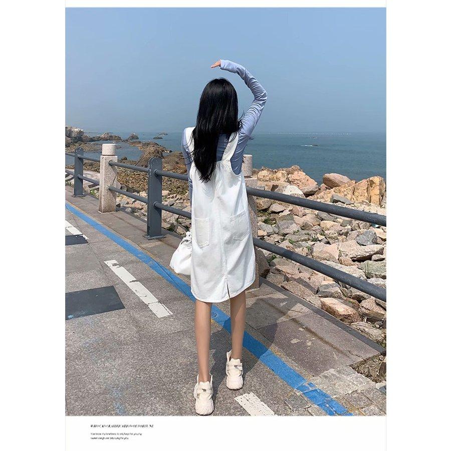 デニムサロペットスカートレディースジャンパースカートキャミワンピース重ね着体型カバー着痩せ無地ゆったりカジュアル可愛い :num08557731:NUMAQLO - 通販 - Yahoo!ショッピング