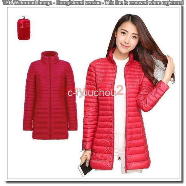 ダウンコート レディース ロング ダウンジャケット 軽い 薄いライト M L LL 3L 4L 大きいサイズ 軽量 重ね着 無地 : NUMAQLO - 通販 - Yahoo!ショッピング