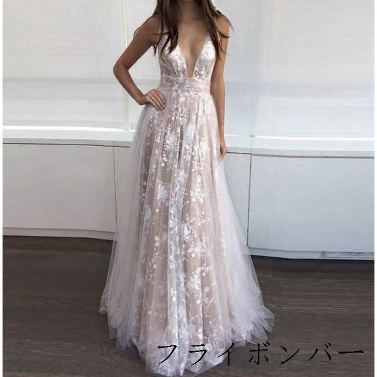 カラードレスパーティドレスウェディングドレスロング花嫁披露宴二次会発表会結婚式演奏会安い白 :num4001508013:NUMAQLO - 通販 - Yahoo!ショッピング