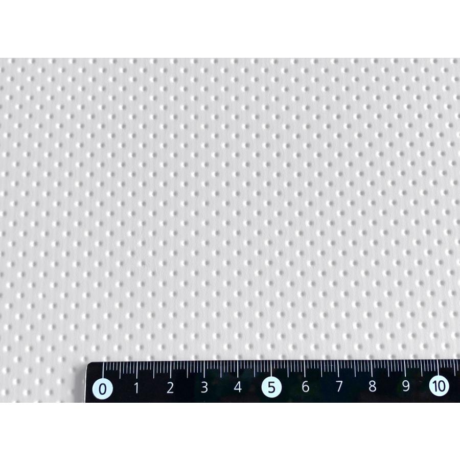 [巾122] 合皮レザー生地【カラフル ドットパンチング 難燃 耐候性 白】 [V-DOT-W-01] : 合皮レザー生地通販-布 百 選 - 通販 - Yahoo!ショッピング