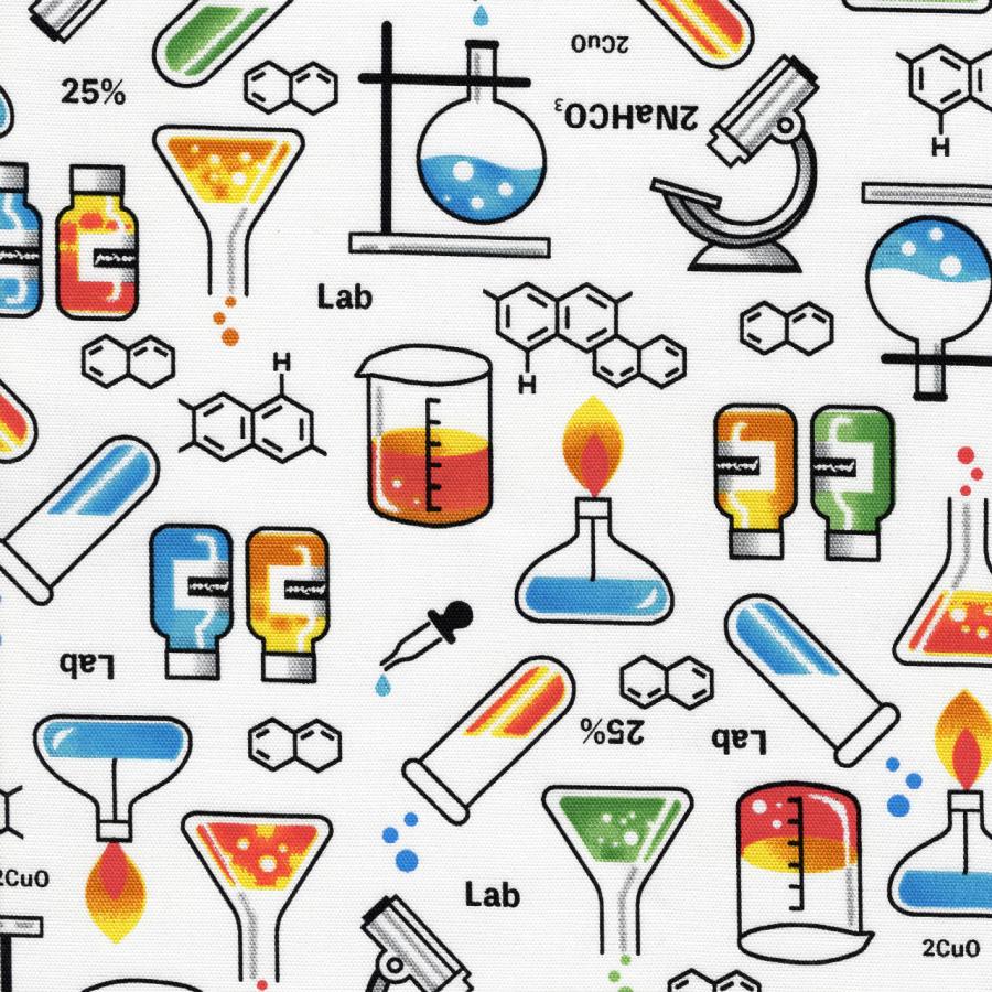 FUWARI 染布 オックス 実験器具 ホワイト系地 5色 1m単位 生地 布 布地 コットン 入園 入学 生地通販 オックス生地 おしゃれ かわいい 柄 セール : 生地商フエンツ布人 ...