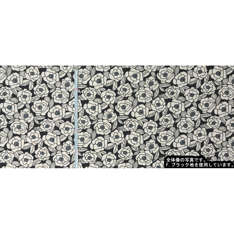 FUWARI 染布 オックス アート フラワー ブラック地 6色 1m単位 生地 布 布地 花柄 北欧 北欧風 北欧柄 おしゃれ レトロ かわいい セール 柄 : 生地商フエンツ布人 - 通販 ...