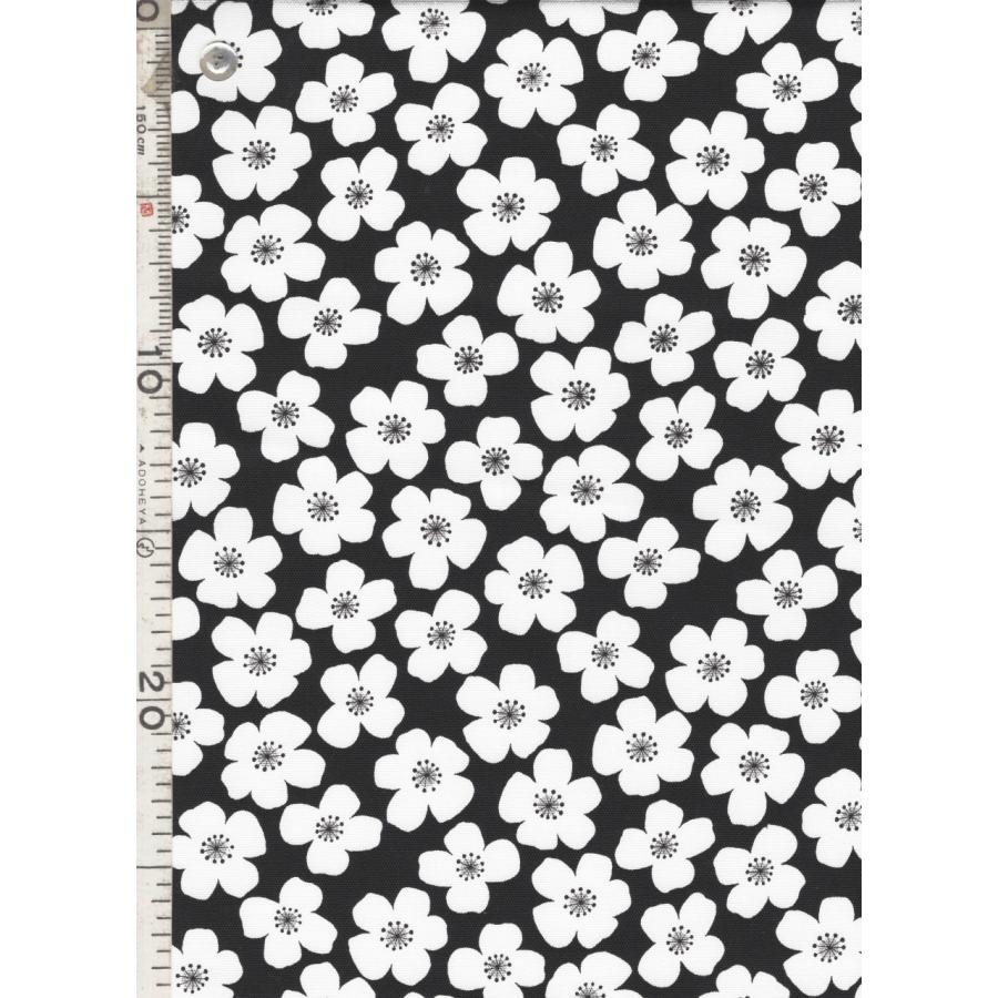 ふんわりマシュマロ触感 FUWARI 染布 ダブルガーゼ ミニ お花もよう ブラック地 2色 1m単位 生地 布 布地 北欧 北欧柄 北欧風 花柄 花柄生地 : 生地商フエンツ布人 - 通販 ...