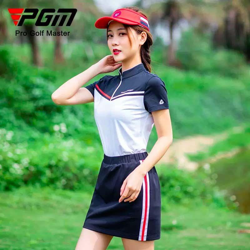 PGM ゴルフウェア スカート インナーパンツ一体型 レディース ゴルフ ラウンド ゴルフ女子 大人 スポーツウェア 無地 可愛い ミニスカート インナーパンツ付 ...