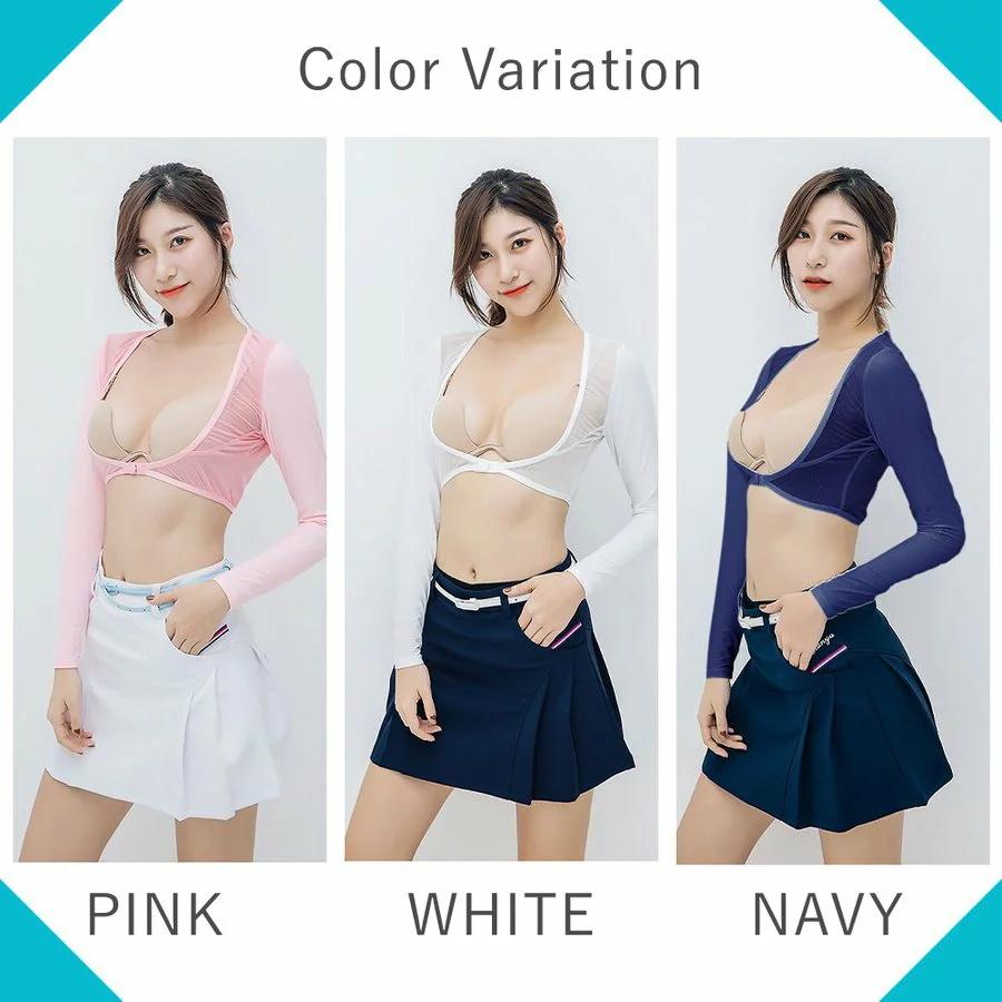 接触冷感 ゴルフウェア レディース 日焼け防止 ズレない！日焼け防止インナー -3℃ひんやり体感 COOL FiTハイパフォーマンスインナー ゴルフウェア :jx080901golf093 ...