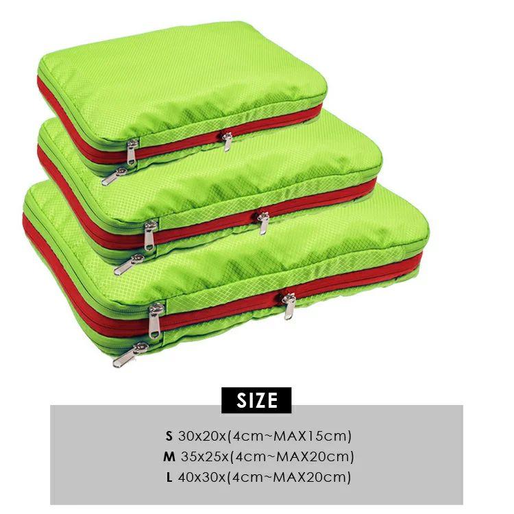 衣類 圧縮袋 3個セット 3枚セット 3サイズセット 旅行圧縮 トラベルポーチ 圧縮バッグ プール ジム 軽量 出張 旅行 便利グッズ 仕分け 簡単圧 :jx0825a02012de ...
