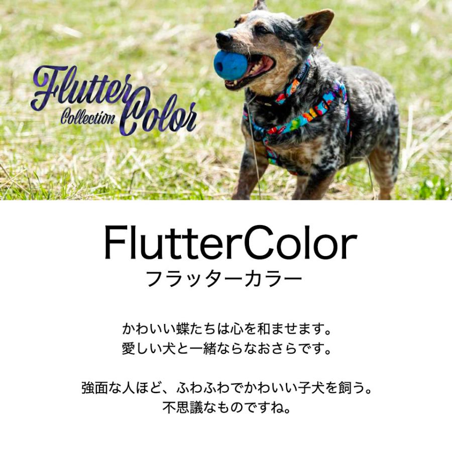 WOLFGANG MAN & BEAST ウルフギャング マンアンドビースト ハーネスリードセット 中型犬用 FlutterColor WH ...
