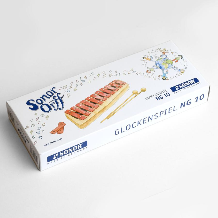 メタルフォン NG10 SONOR ゾノア社 オルフシリーズ ORFF 鉄琴 GLOCKENSPIEL 幼児楽器 ドイツ製 子どものための楽器 ...