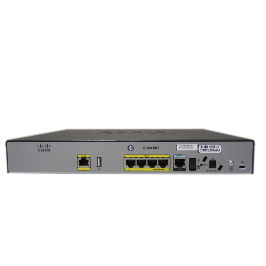 【中古】Cisco C881-K9 サービス統合型ルーター : c881-k9 : NW工房-中古パソコン店 - 通販 - Yahoo!ショッピング