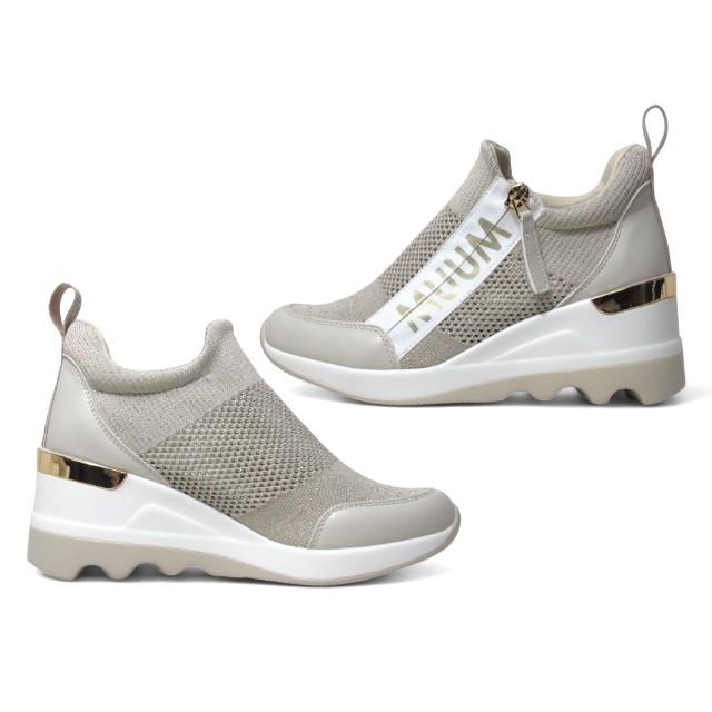 MUUM（ムーム） MUUM WX2100 インヒールスニーカー ウェッジソール レディース 靴 : SHOES WANヤフー店 - 通販 ...