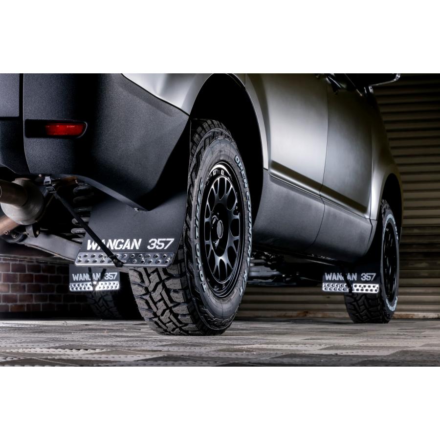 WANGAN357 デリカD5 マッドフラップ マッドガード 大型 泥除け 1台分 前期 中期型 H19.1-H31.1 レッド/ブラック CV1W CV2W CV4W CV5W : わくわく ...