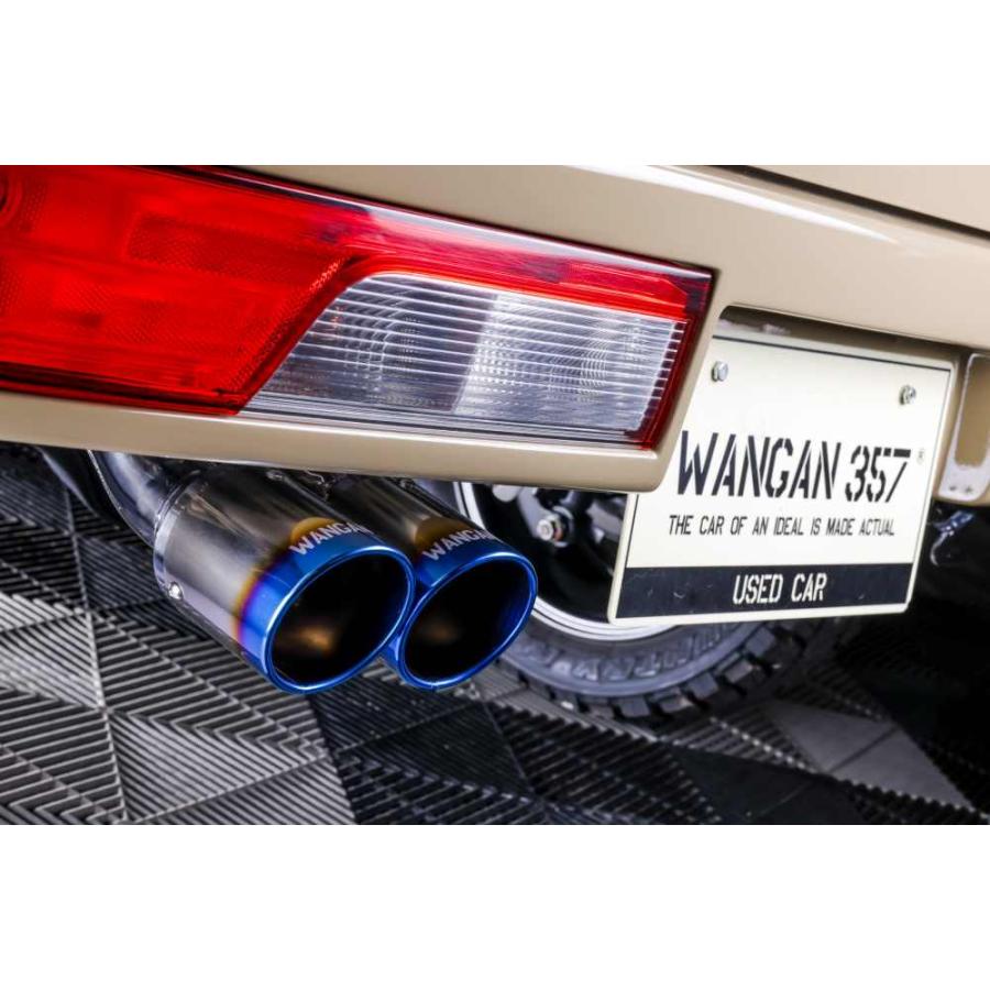 WANGAN357 DA17V DA17W エブリイ バン ワゴン ハーフバンパー用 マフラーカッター デュアル出し チタンテール チタンカラー : わくわくファイネスト - 通販 ...