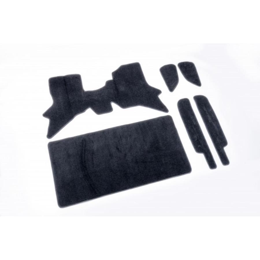 WANGAN357 DA17V DA17W エブリィ エブリー ワゴン バン フロアマット ステップマット 6ピース ブラック オーバーロック ...