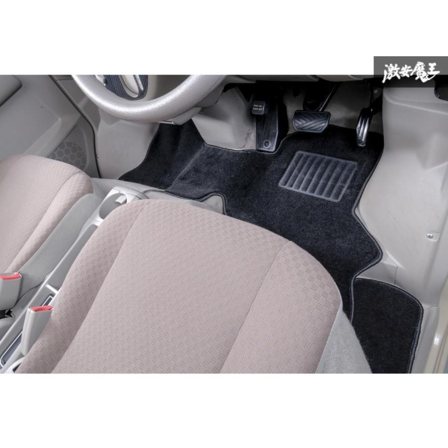 WANGAN357 DA17V DA17W エブリィ エブリー ワゴン バン フロアマット ステップマット 6ピース ブラック オーバーロック ...