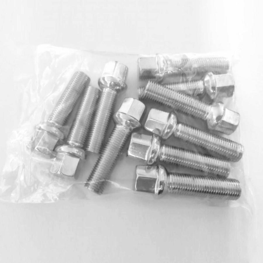 Z.S.S. AP ロング ボルト R14球面座 首下 50mm M14xP1.50 クローム HEX17 10本セット スペーサー 純正ホイール アウディ ベンツ Benz Audi ...