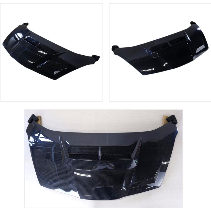 エアロ カーボン ボンネット フード ホンダフィット RS GE8 、GE6, GP1 カーボンボンネット - パーツ