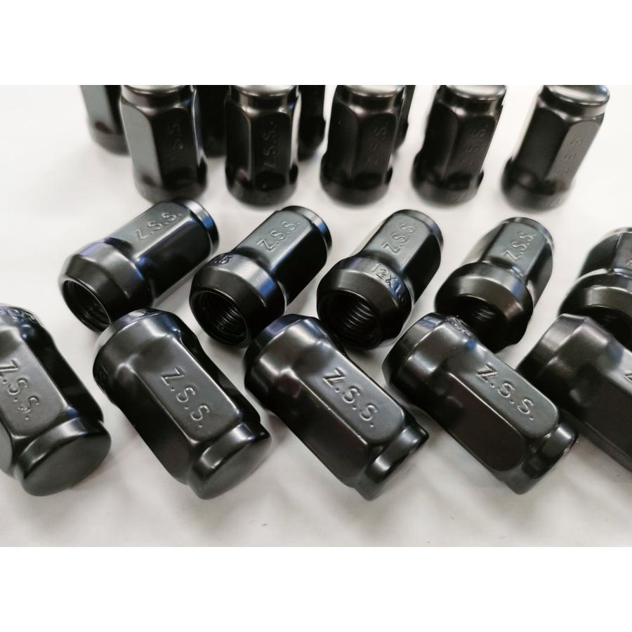 Z.S.S. AP 35mm ホイールナット レッド・ブラック 防錆処理済 M12xP1.25 【個数・色 選択可】 スチール製 ナット 日産 スバル スズキ 赤 黒 Lug Nuts ZSS ...