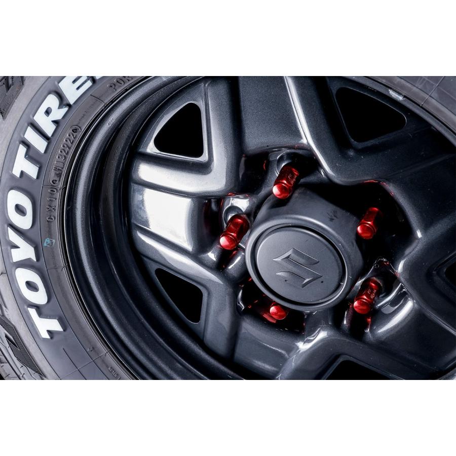 Z.S.S. AP 35mm ホイールナット レッド・ブラック 防錆処理済 M12xP1.25 【個数・色 選択可】 スチール製 ナット 日産 スバル スズキ 赤 黒 Lug Nuts ZSS ...