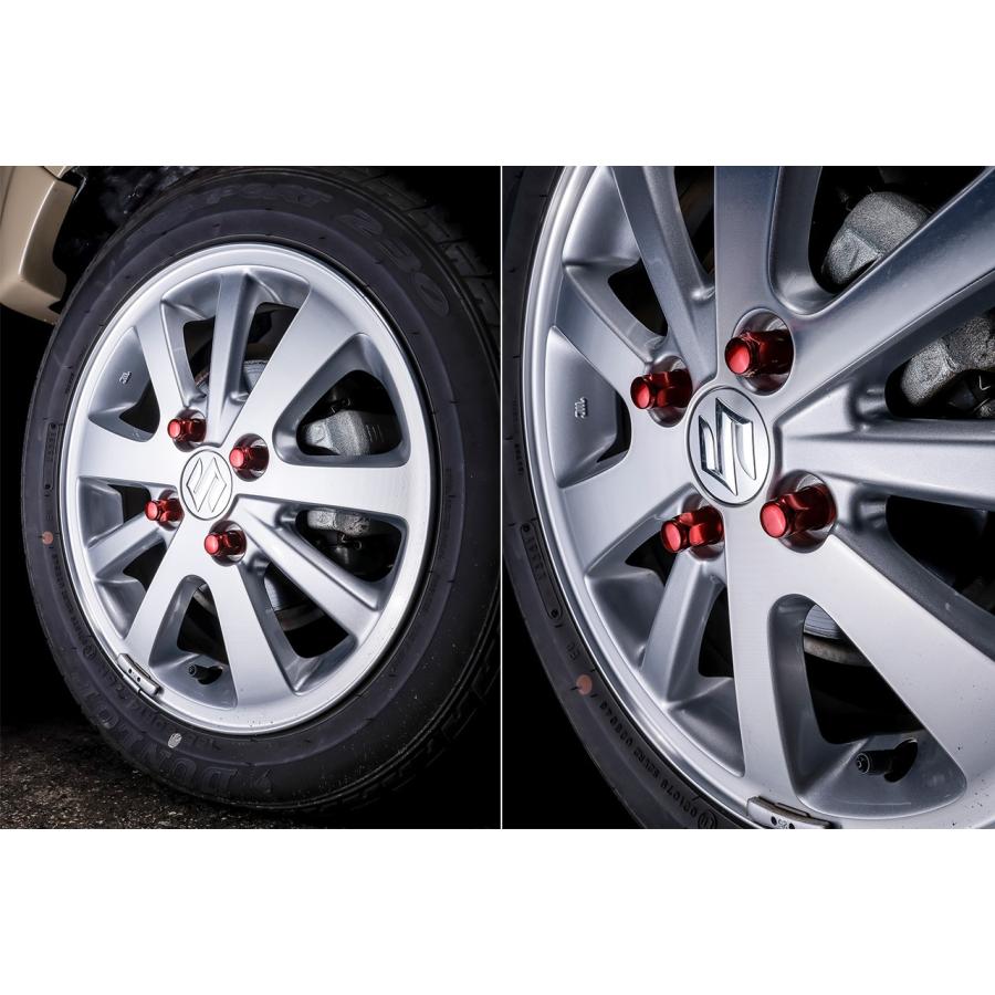 Z.S.S. AP 35mm ホイールナット レッド・ブラック 防錆処理済 M12xP1.25 【個数・色 選択可】 スチール製 ナット 日産 スバル スズキ 赤 黒 Lug Nuts ZSS ...