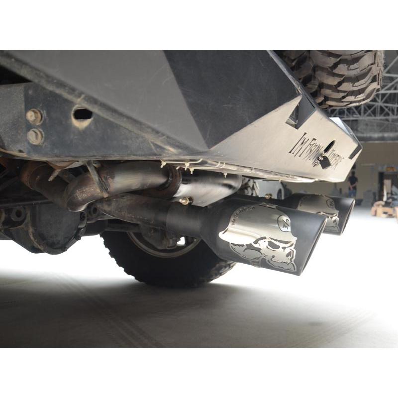 WF PERFORMANCE ジープ ラングラー JK 用 エキゾースト エキマニ マフラー マフラーカッター G-SON スタイル JEEP WRANGLER Exhaust ブラック ...